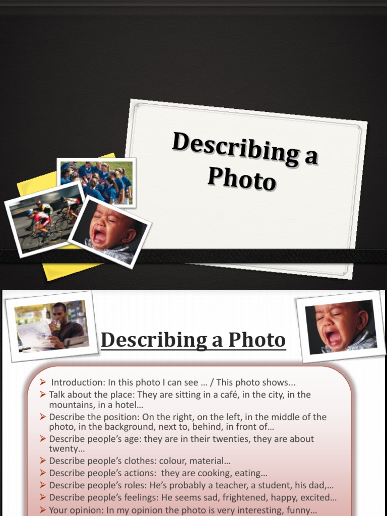 Describing A Photo 3 | PDF | Wellness