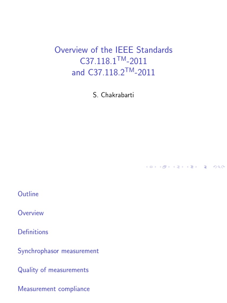 Overview of The IEEE Standards C37.118.1 - 2011 and C37.118.2 - 2011 | PDF | Bit Rate | Computer ...