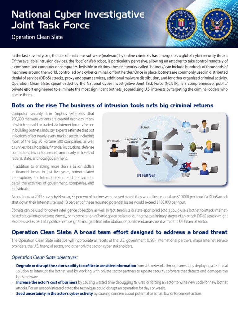 National Cyber Investigative Joint Task Force | PDF | Computer Security ...