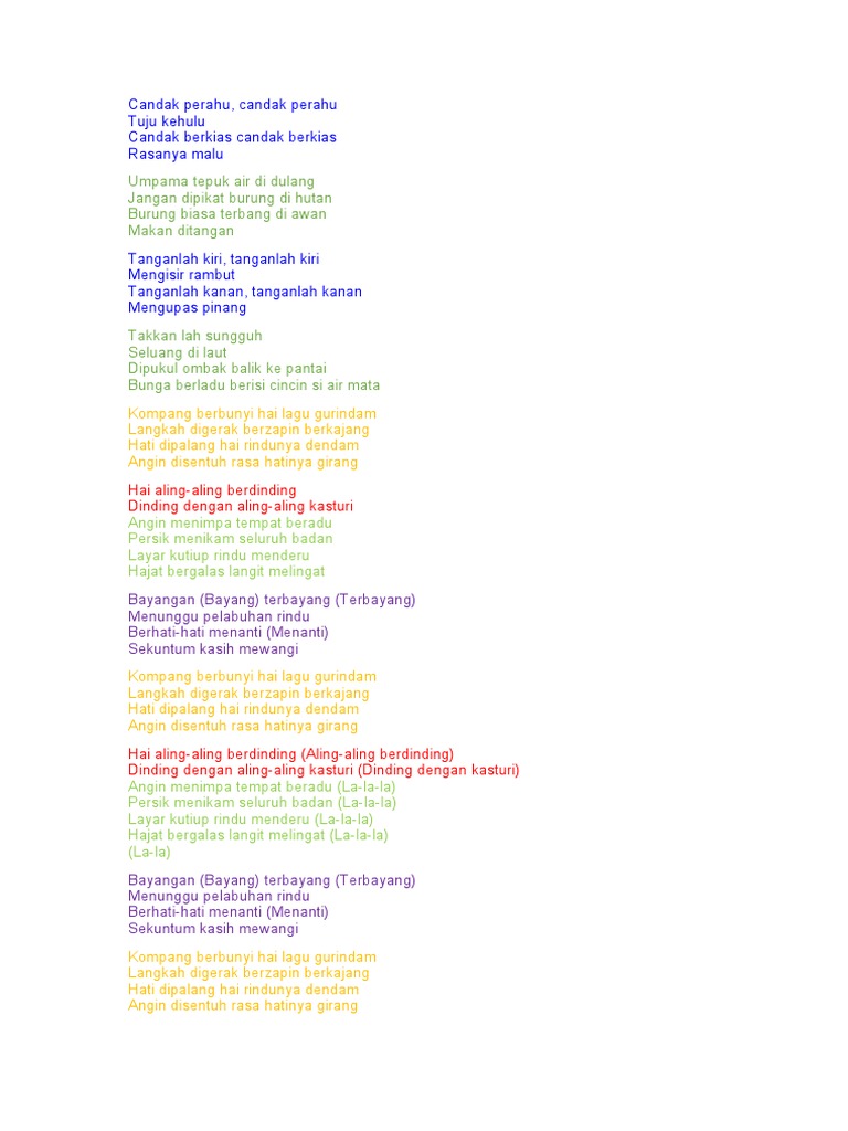 Candak Perahu | PDF | Kajian Bahasa Asing | Seni