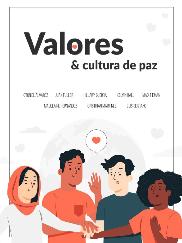 Valores Fundamentales de la Cultura de Paz | PDF | Paz | Sociedad