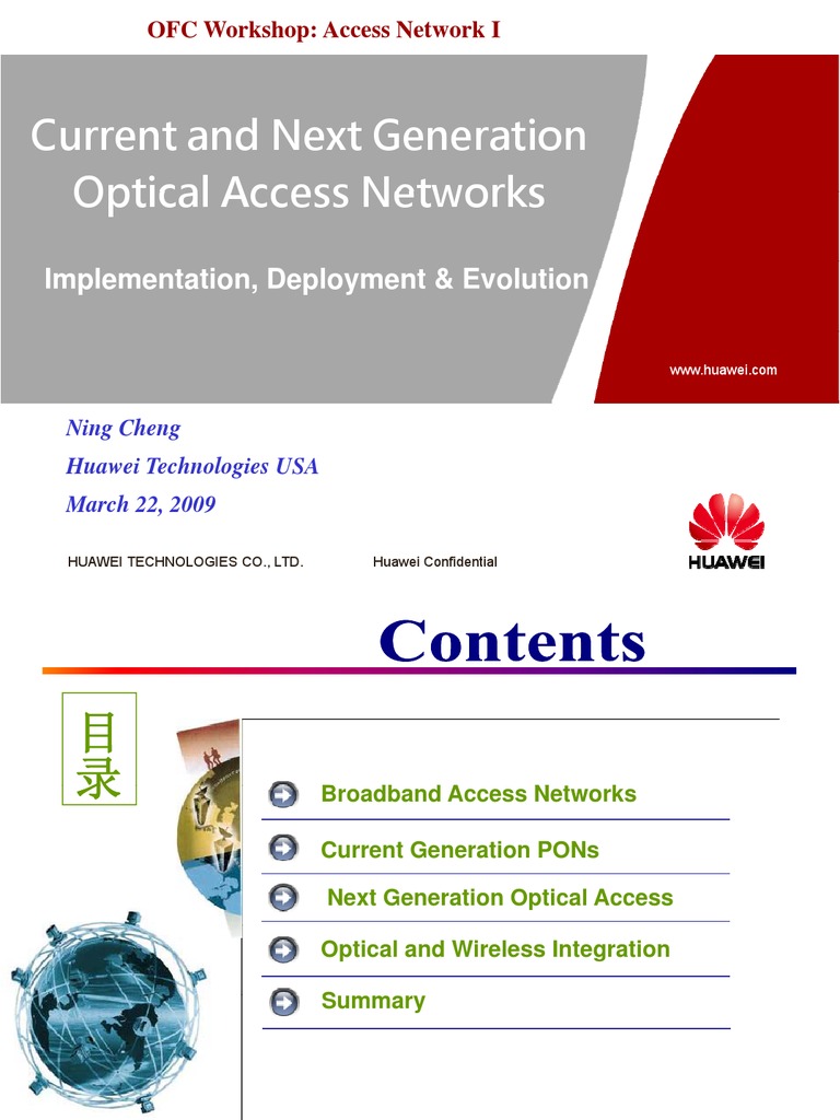 Huawei GPON | Fiber To The X | Internet Access
