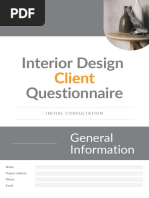 Interior Design Client Questionnaire Template | PDF | Interior Design ...