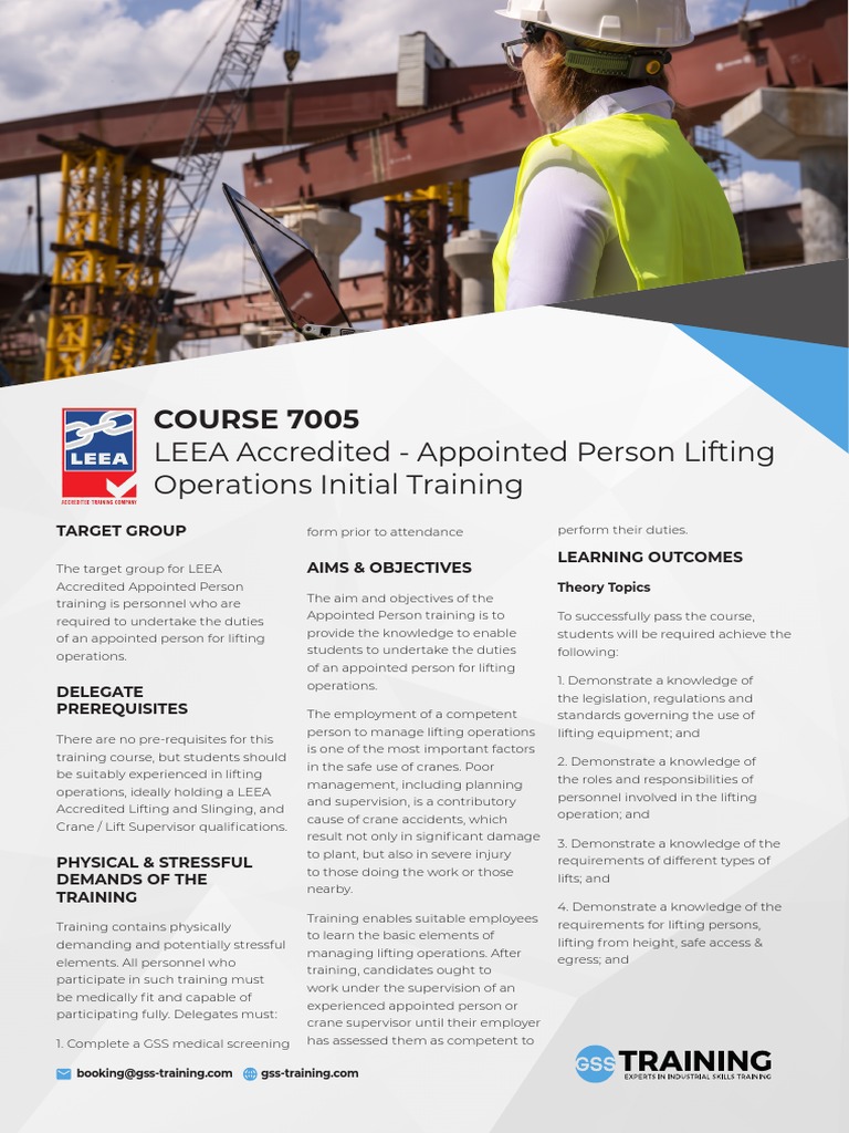 7005 Appointed Person | PDF