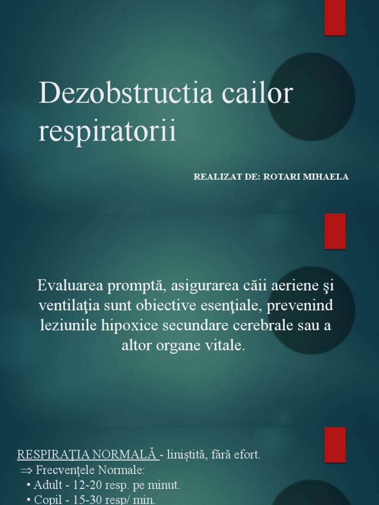 Dezobstructia Cailor Respiratorii | PDF