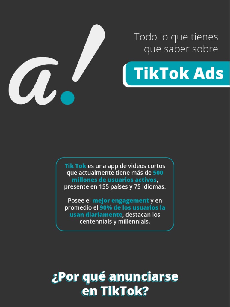 Guía de Anuncios en TikTok: Especificaciones y Costos | PDF | Red ...