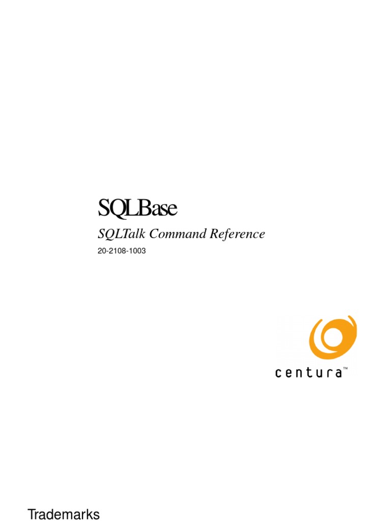 SQL Talk | PDF | Databases | Microsoft Windows