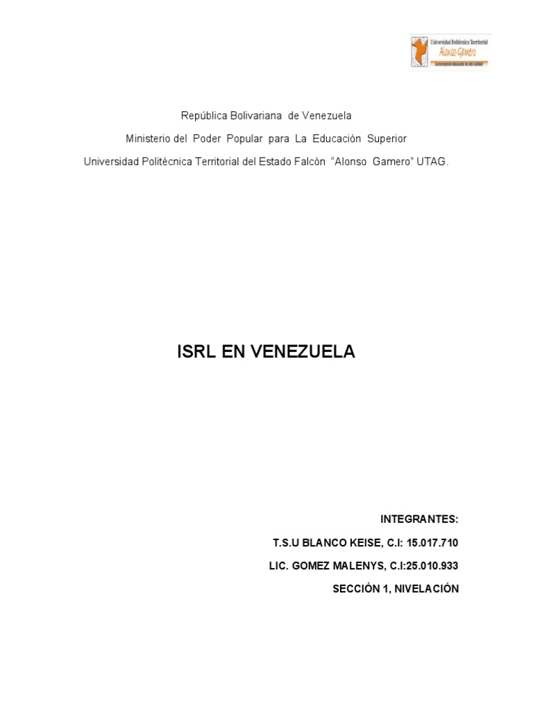 Islr | PDF | Impuestos | Venezuela