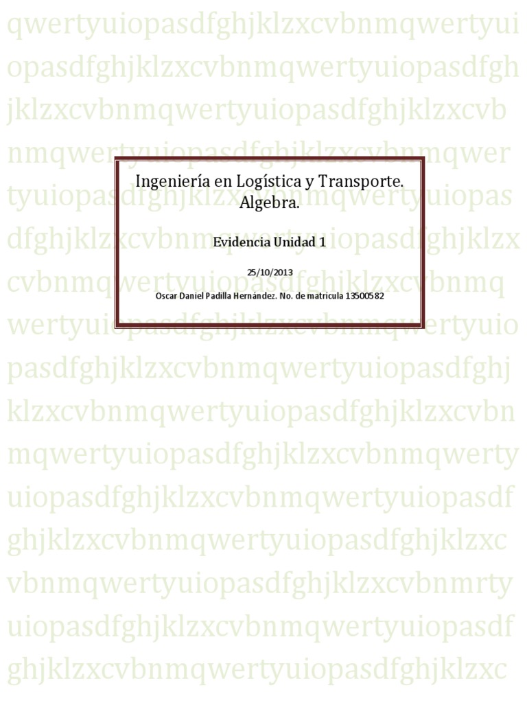 Lalg U1 Ea Osph | PDF | Multiplicación | Análisis matemático