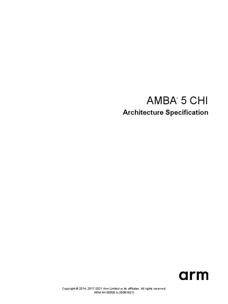 Amba 5 Chi: Architecture Specification | PDF | License | Quality Of Service