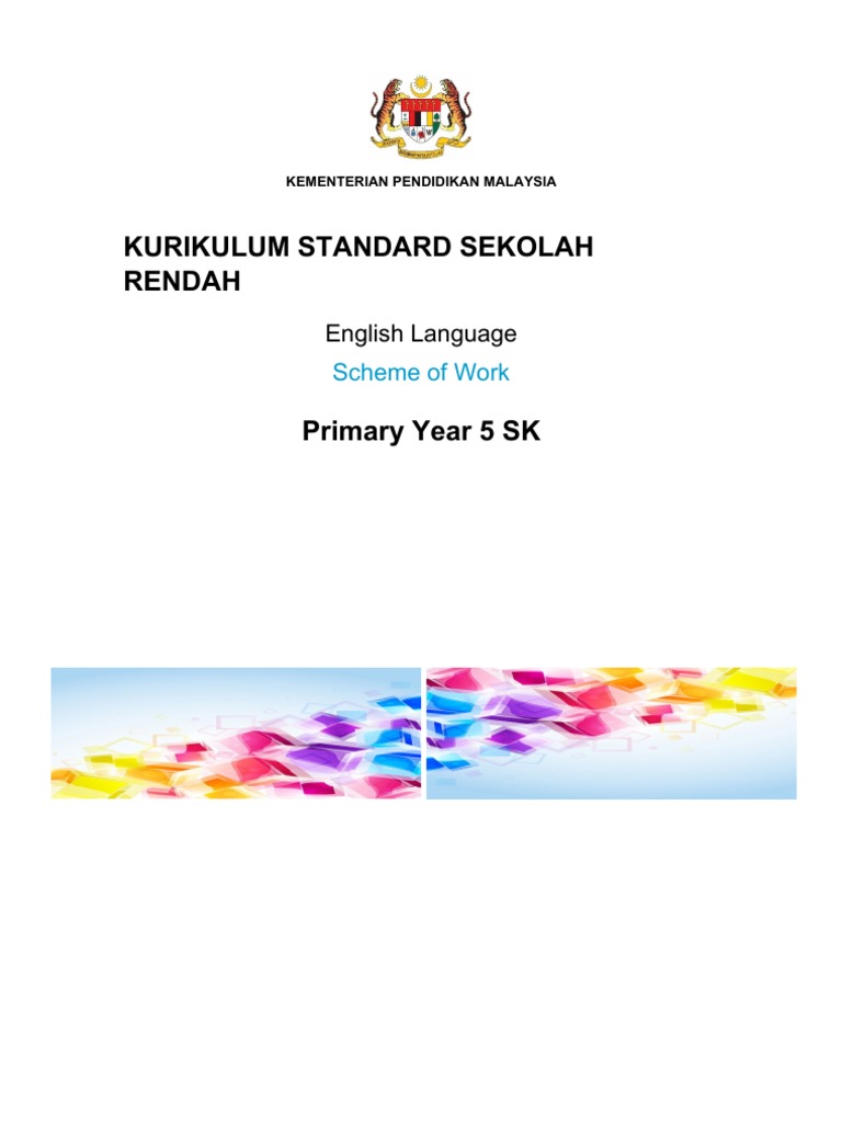 Year 5 English Language Scheme of Work | PDF | Teachers | Curriculum