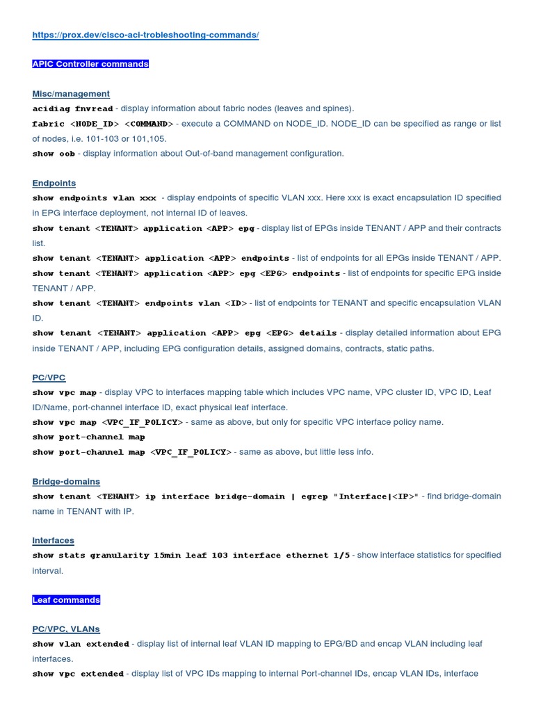Cisco Aci Command Ravi K Pdf Internet Protocols Network Packet 8670