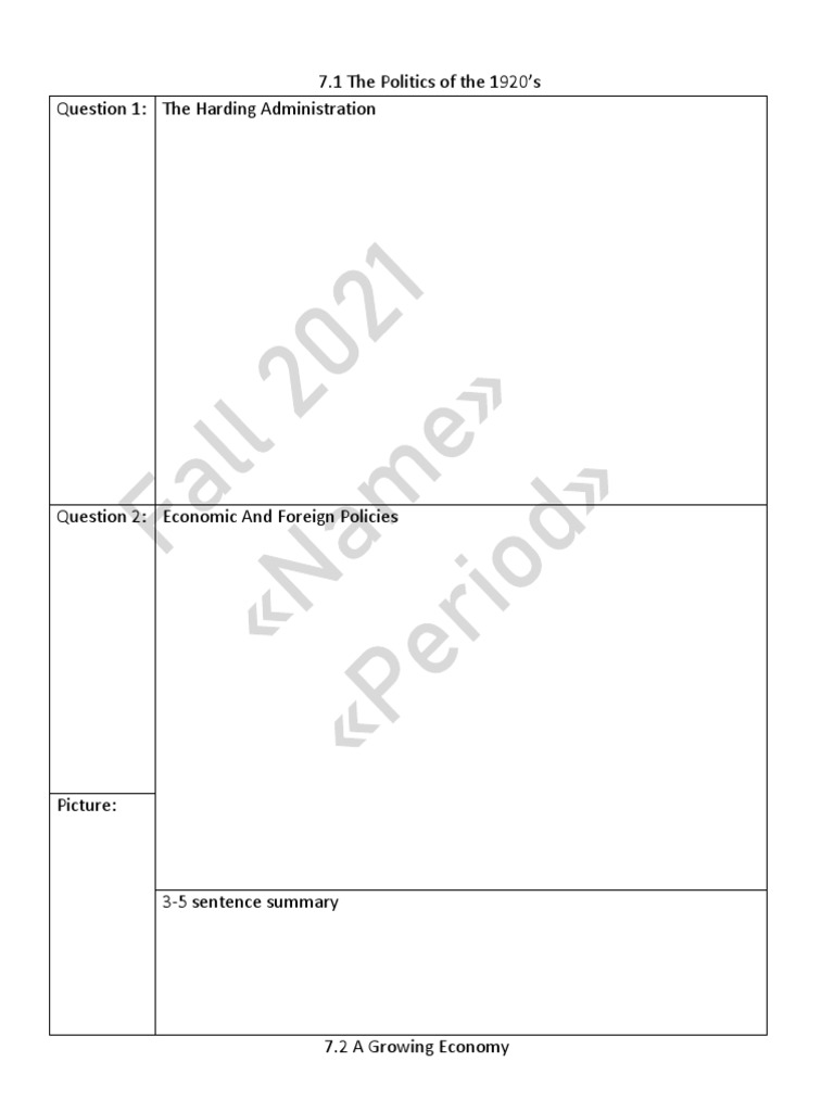 07 08 09 Packet Watermarked For Demo | PDF | New Deal | Great Depression