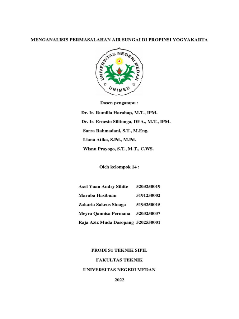 TUGAS PSDA - KEL 14 - YOGYAKARTA (Revisi) | PDF