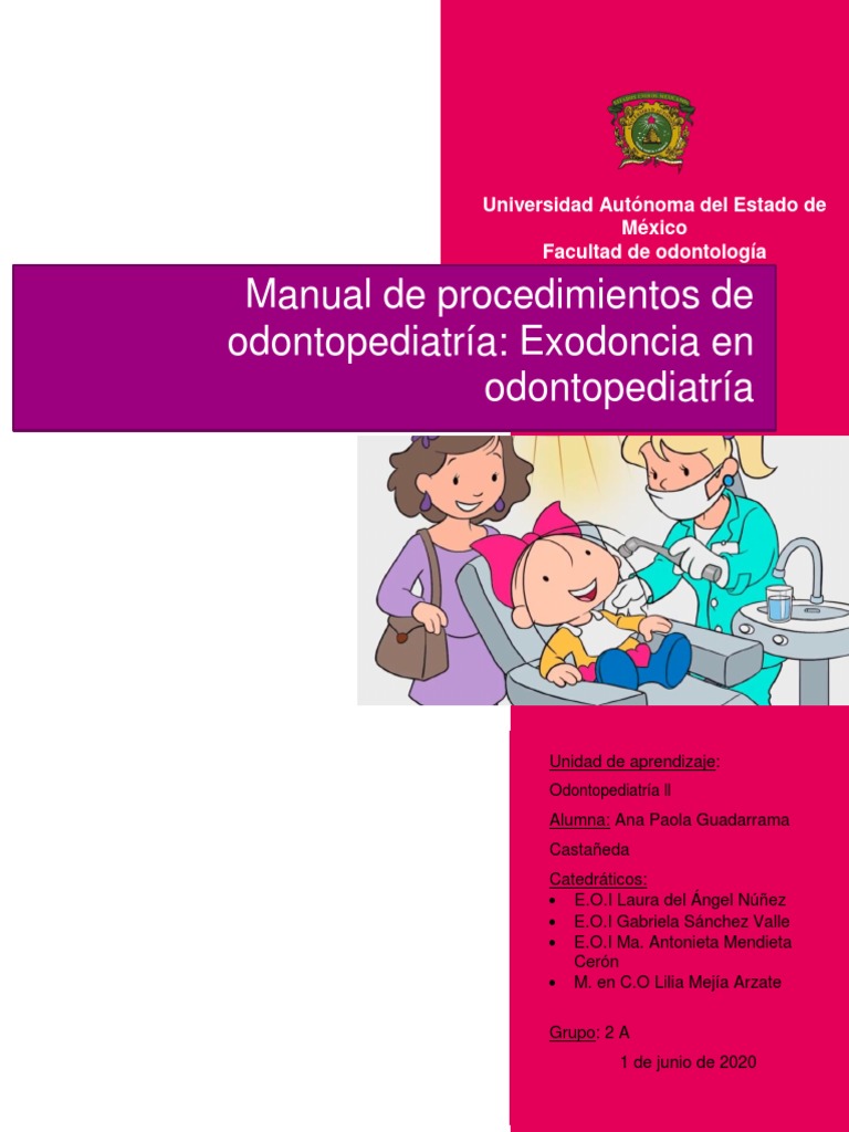 Exodoncia de Dientes Temporales | PDF | Odontología | Diente