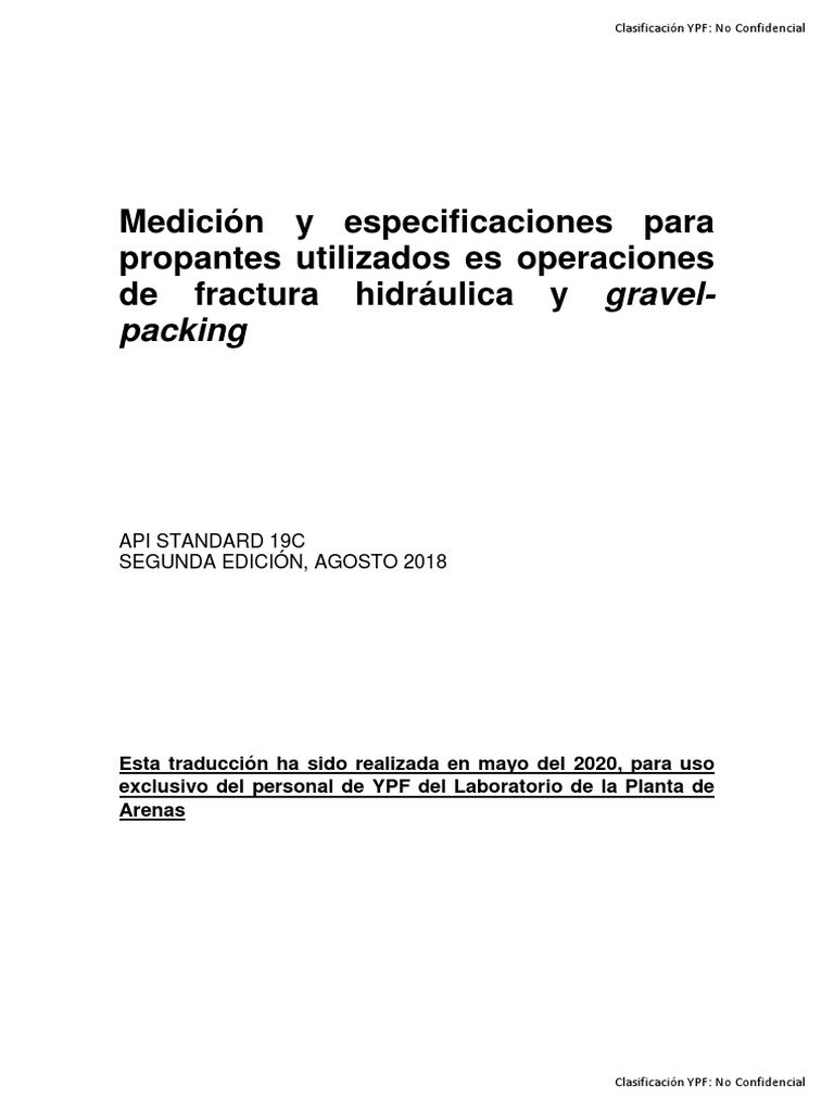 Norma API 19C Traducida | PDF | Calibración | Masa