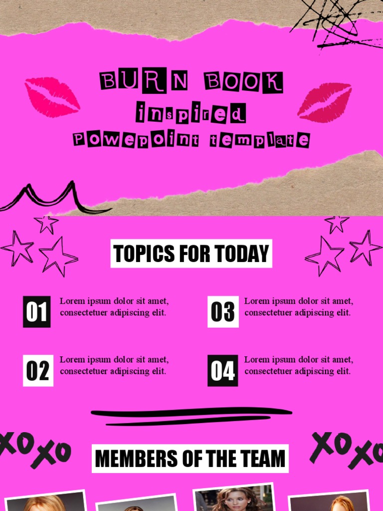 Burn Book PowerPoint Template | PDF