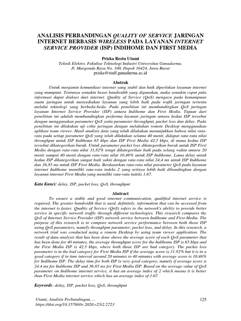 Jurnal QOS | PDF