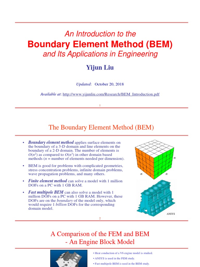 BEM Introduction | PDF | Finite Element Method | Boundary Element Method