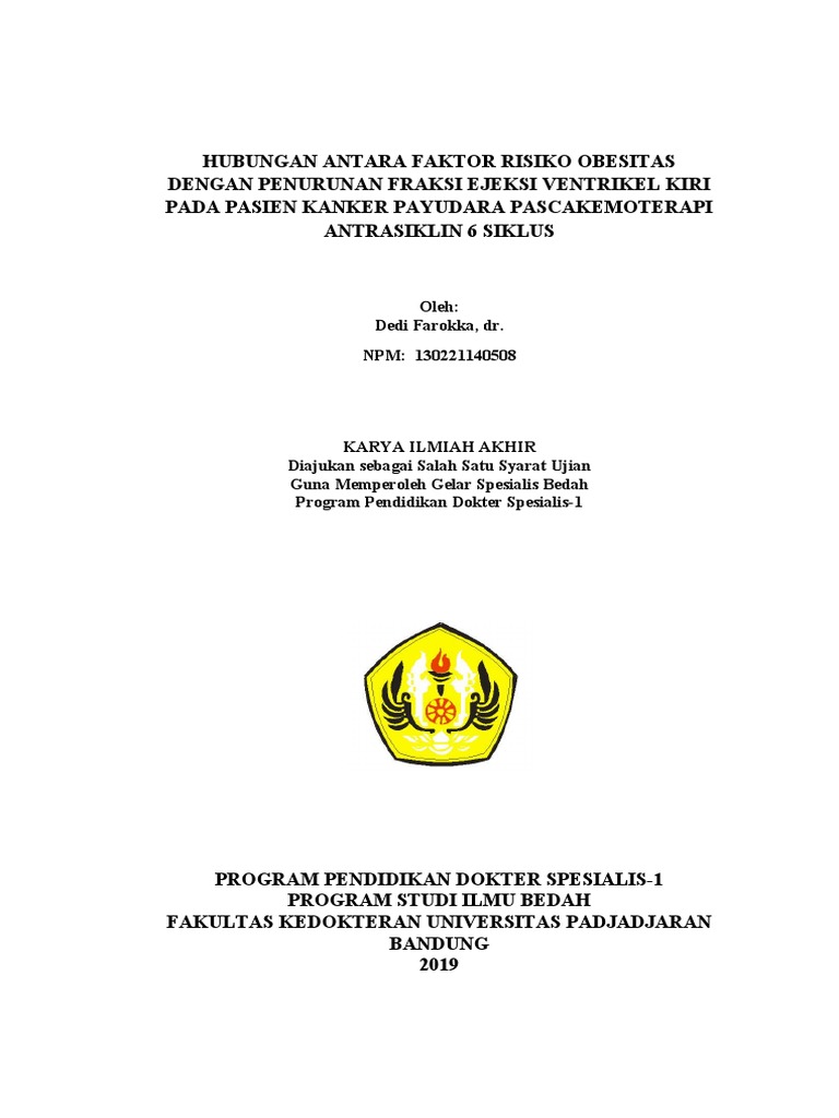 Karya Ilmiah Akhir Dedi | PDF