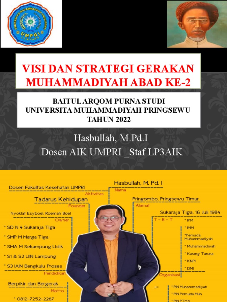 Visi Dan Strategi Gerakan Muhammadiyah Abad Ke-2 | PDF