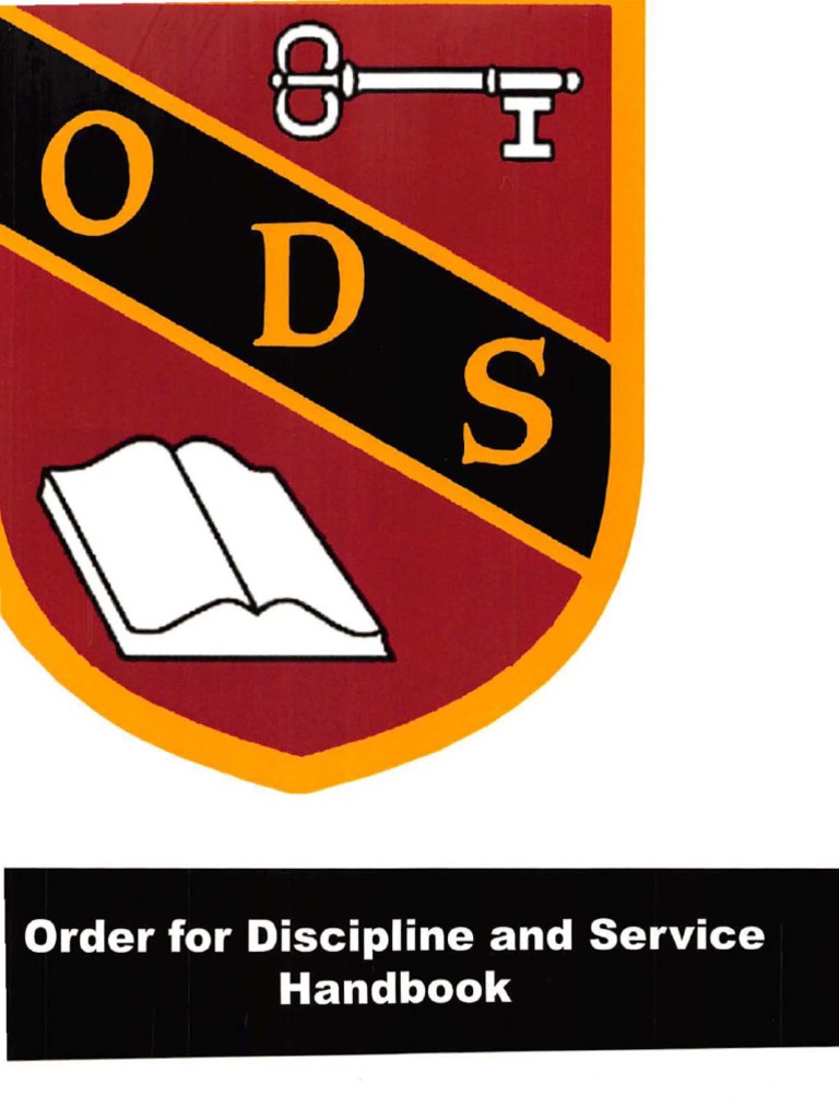 Order For Discipline and Service Handbook | PDF | Dominance And ...