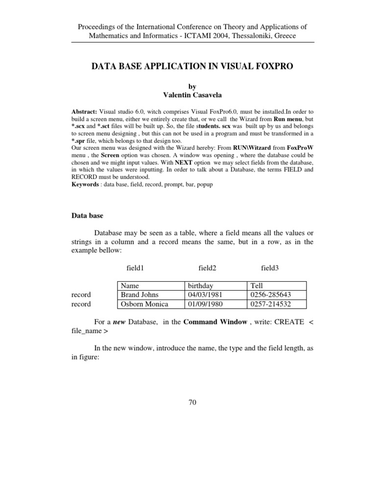 Visual FoxPro Database Application Guide | PDF