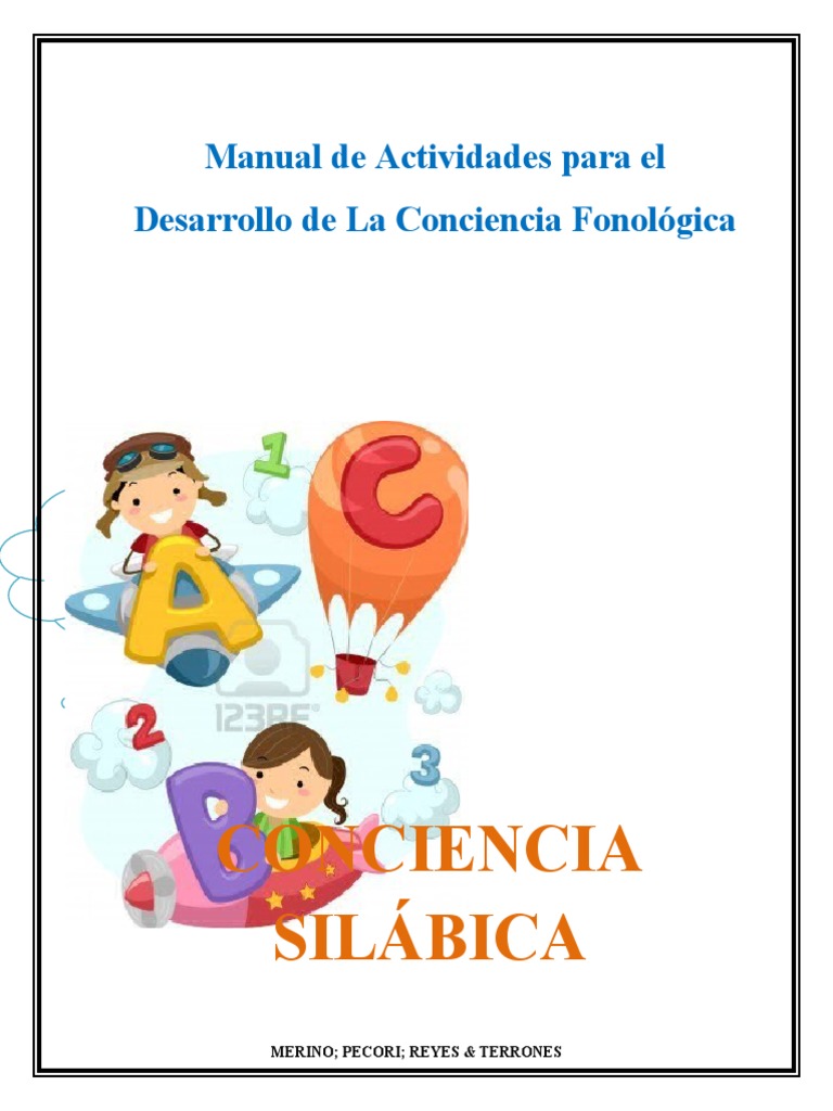 Conciencia Fonologica Manual | PDF | Sílaba | Lingüística