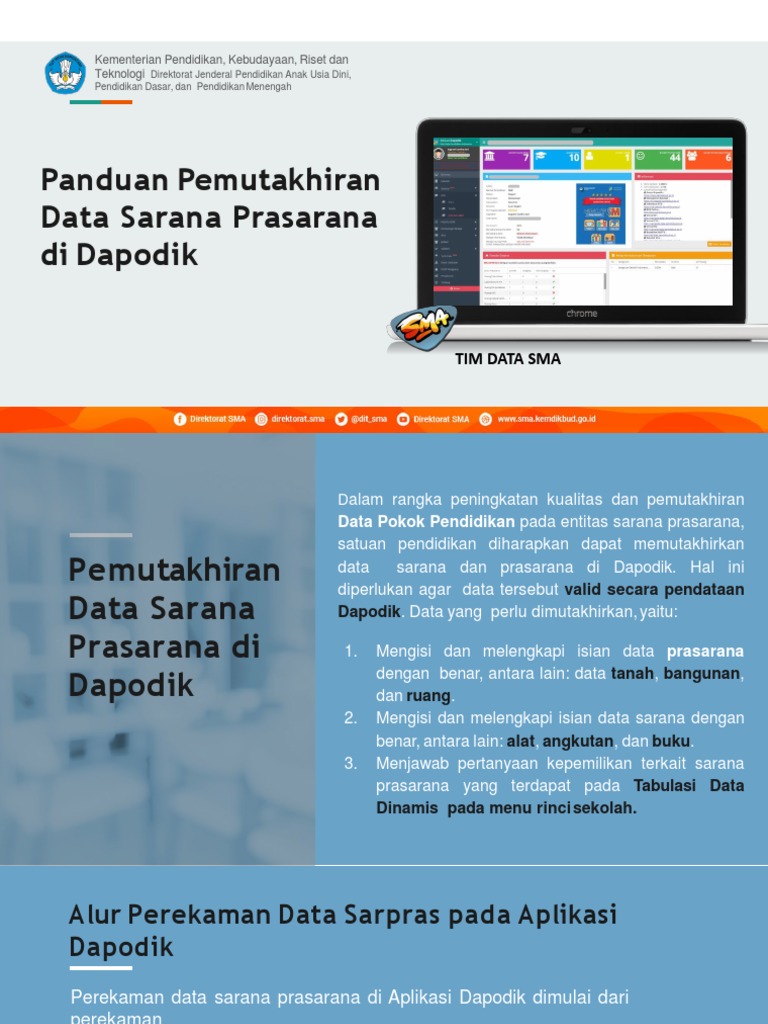 Panduan Pemutakhiran Data Sarana Prasarana Di Dapodik | PDF