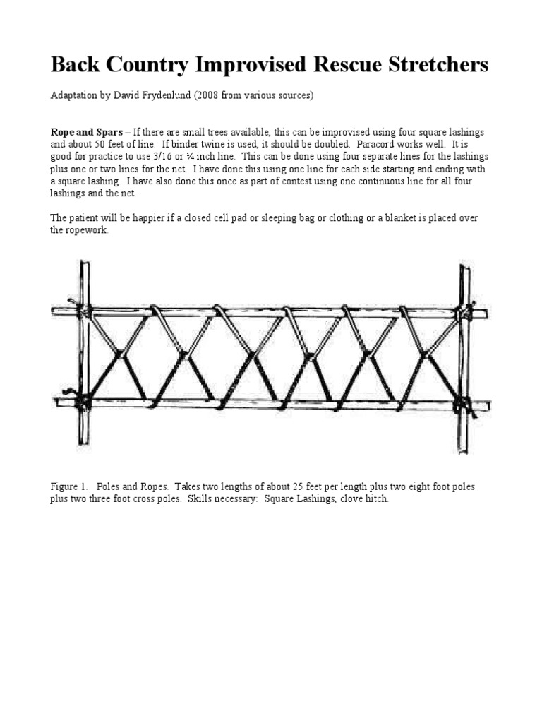 Wilderness Stretchers | PDF | Rope