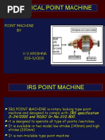 Point Machine FOR RAILWAY SIGNALING | PDF | Electric Motor | Clutch