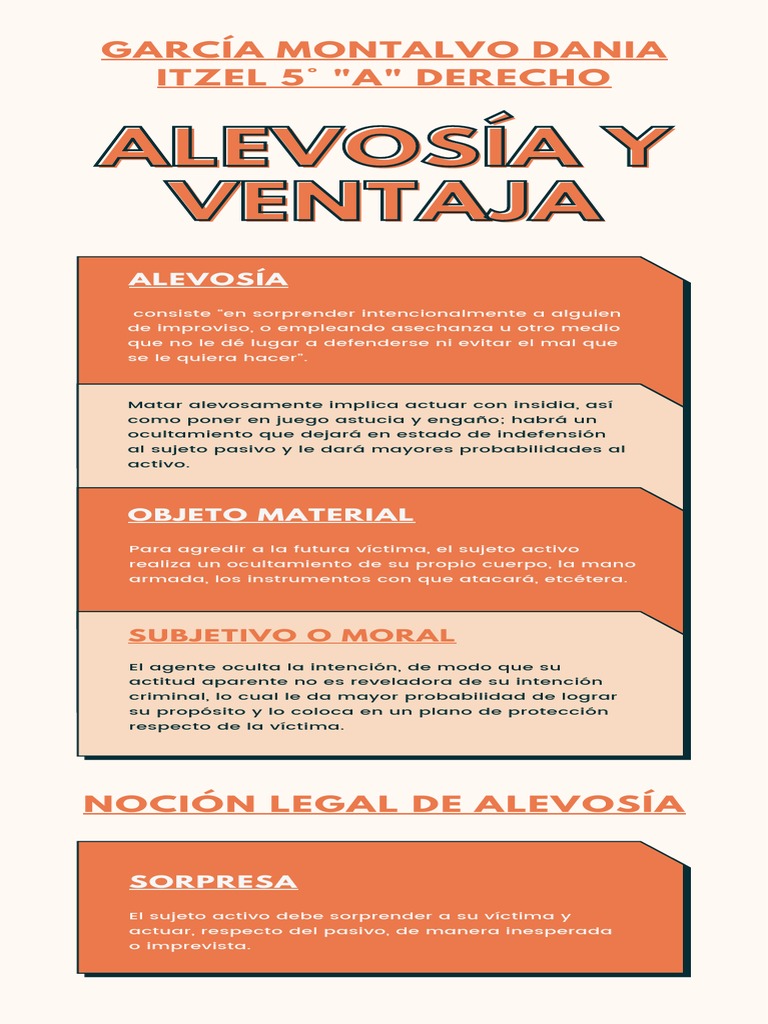 Alevosía y Ventaja en Delitos | PDF | Ciencias sociales