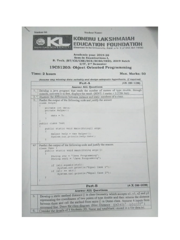 Ctood Assignment2 Pdf Class Computer Programming Constructor Object Oriented Programming 