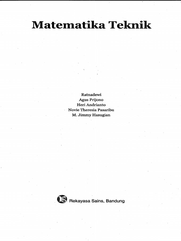 Matematika Teknik 1 | PDF