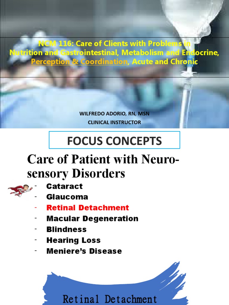 NCM 116: Care of Clients With Problems in Nutrition and ...