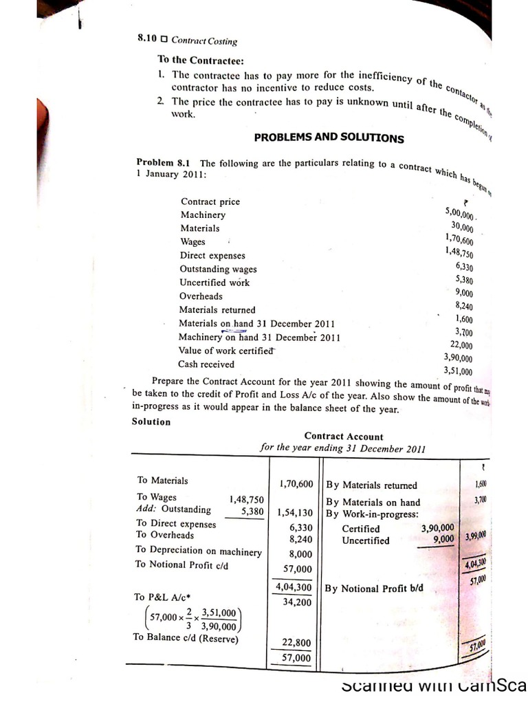 Contract Accounting Part 3 | PDF