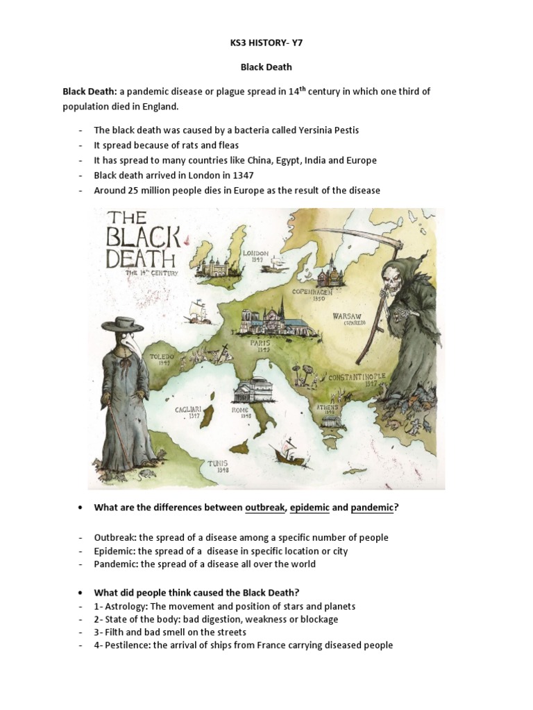 Black Death Summary | PDF | Black Death | Health Sciences