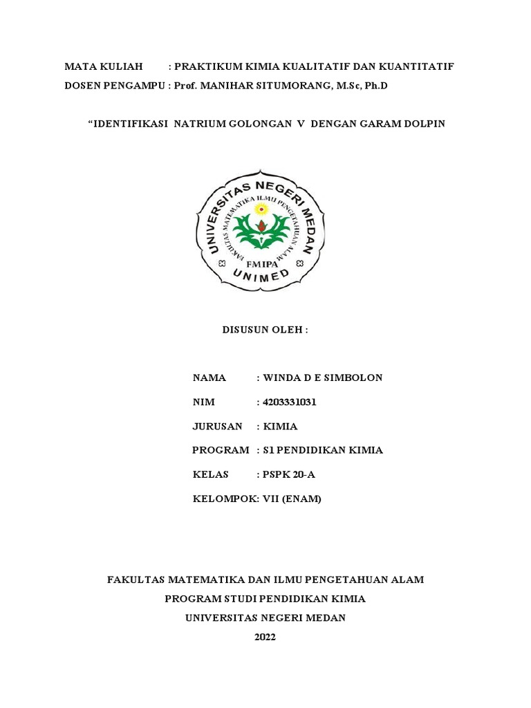 Proposal Kation Golongan V - Winda D e Simbolon | PDF