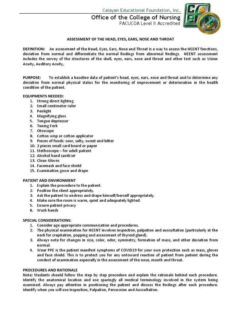 Assessment_of_SKIN HAIR AND NAILS CHECKLIST | PDF | Human Anatomy ...