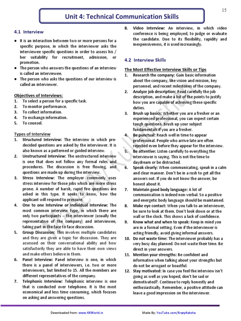 Improve Technical Communication Skills | PDF | Interview | Critical ...