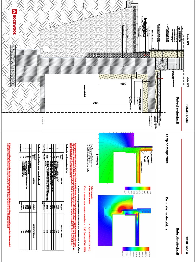 d02 Rockwool Detaliu Termoizolare Placa Peste Subsol Neincalzit | PDF