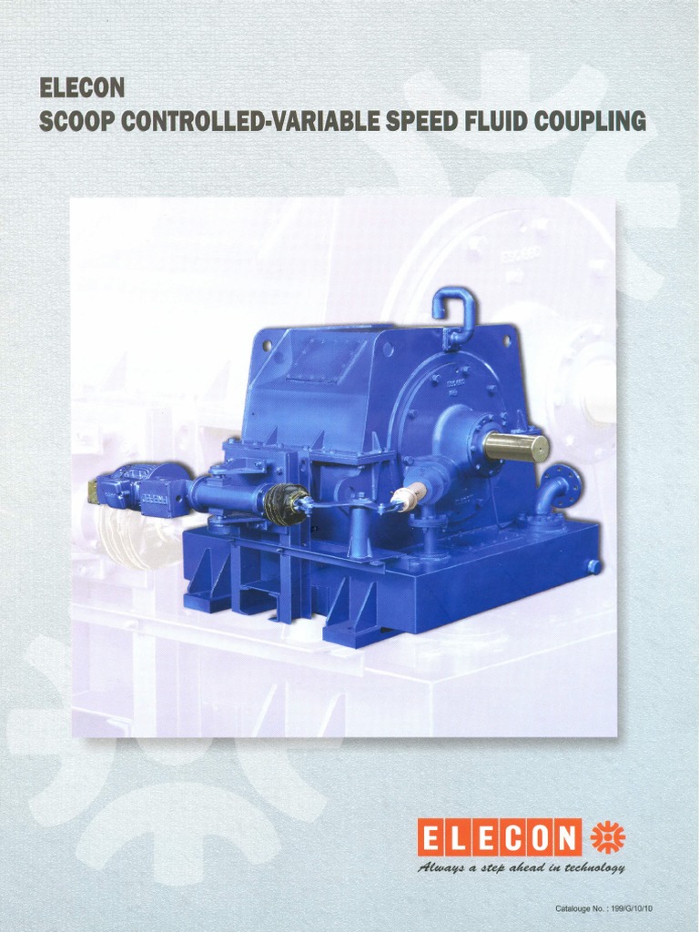 Elecon (Scooped Controlled Variable Speed Fluid Coupling) | PDF