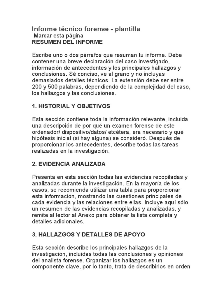 Informe Técnico Forense | PDF