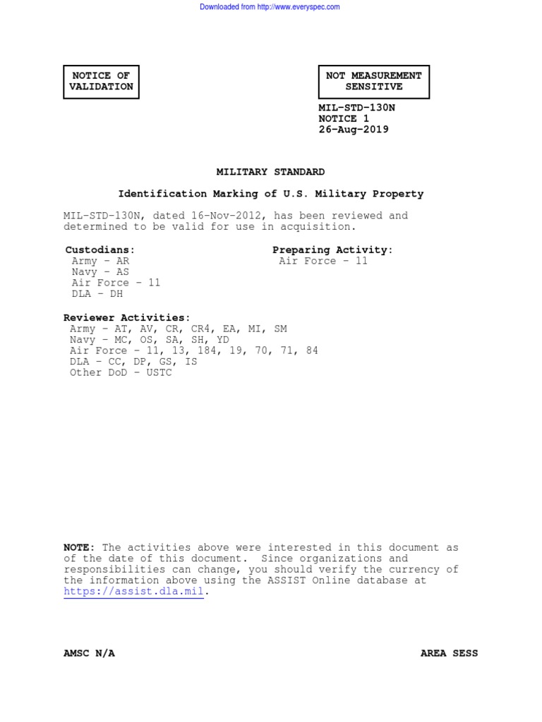 U.S. Military Property Marking Guide | PDF