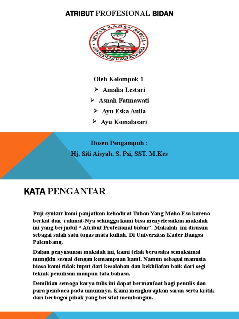 Atribut Profesional Bidan | PDF | Pengembangan Diri | Gaya Hidup