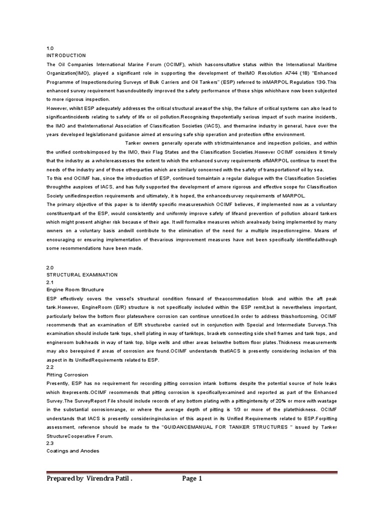 Enhanced Survey Program Recommendations | PDF | Ships | Industries