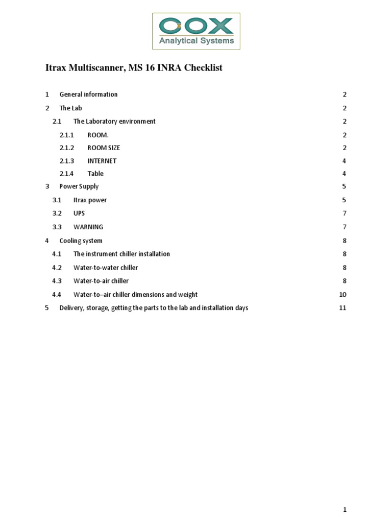 Itrax Multiscanner MS16 INRA NANCY, Rev 160331 | PDF | Electrical ...