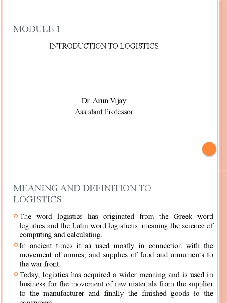 Introduction To Retail Management Module 1 | PDF | Logistics | Supply ...