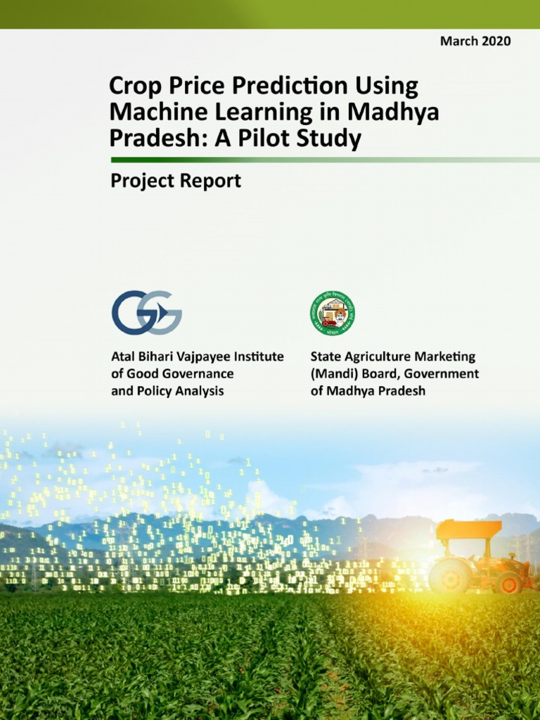 Crop Price Predictions Using Machine Learning in MP - A Pilot Study | PDF | Errors And Residuals ...