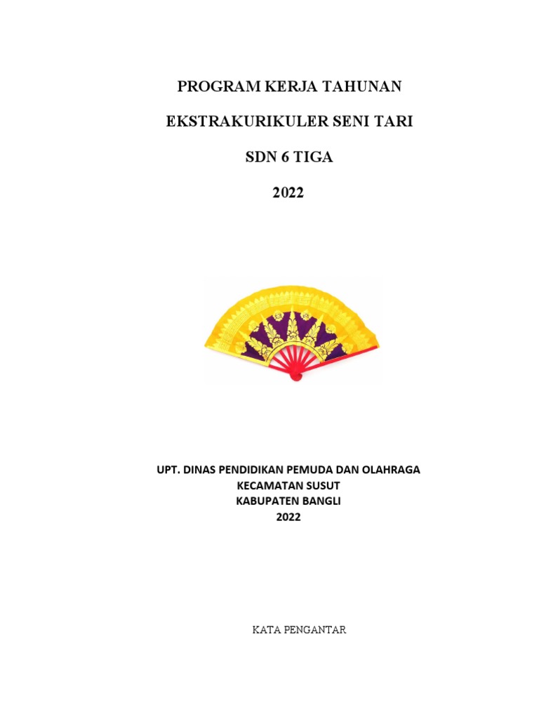 Program Kerja Tari | PDF | Karier & Perkembangan